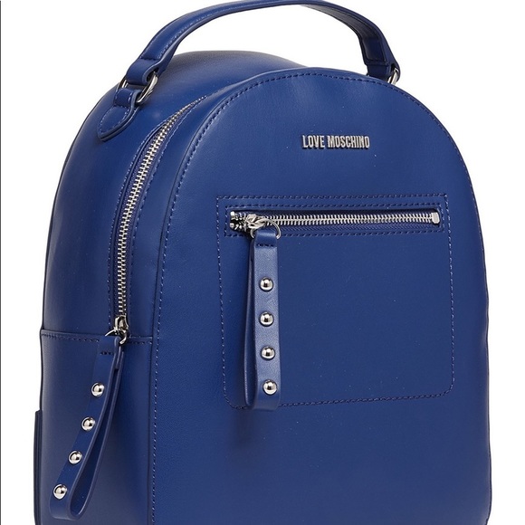 Love Moschino | Bags | Love Moschino Chainlink Strap Backpack Dustbag ...